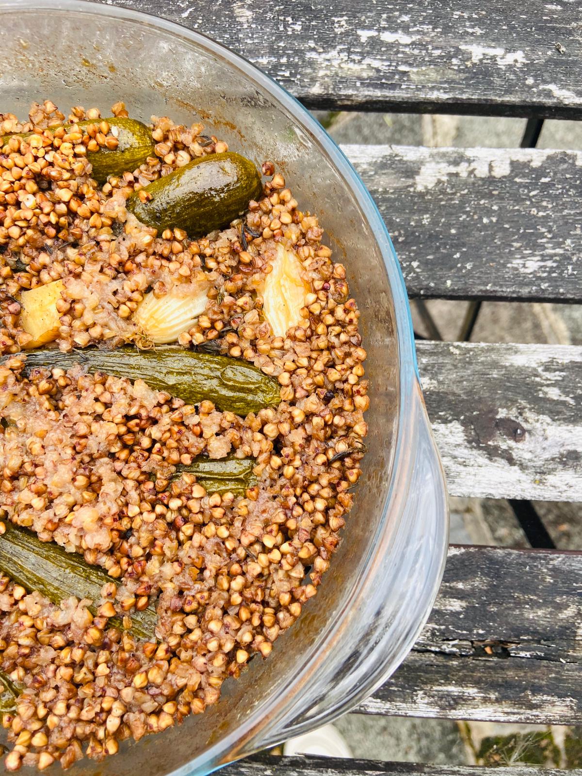 BAKED KASHA WITH CONFIT VEGETABLES – Ta'amim